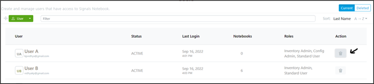 Signals Notebook Is There A Way To Bulk Transfer The Ownership From One User To Another User