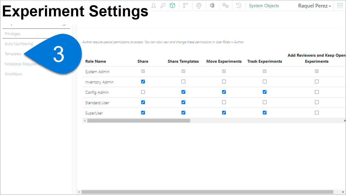 Signals Notebook Create A New Experiment Template From The Signals Configuration Revvity Signals