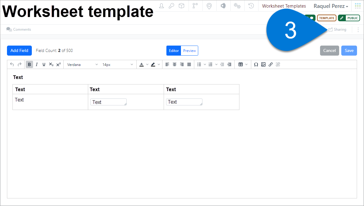 Signals Notebook Share A Worksheet Template With Other Users From The Signals Configuration