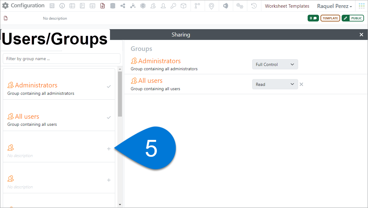 Signals Notebook: Share a Worksheet template with other users from the Signals Configuration ...