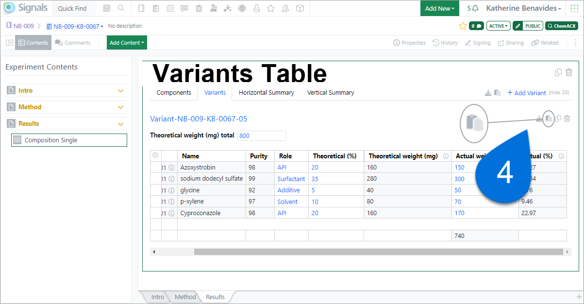 Signals Notebook Export Tab Delimited To Clipboard In Variants Tables