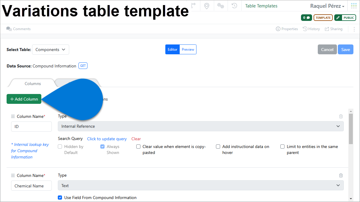 Signals Notebook Create A Components Table From The Signals