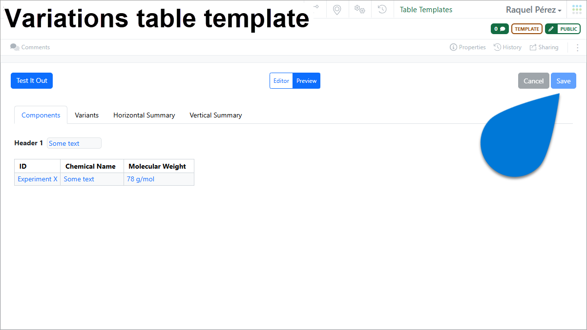 Signals Notebook Create A Components Table From The Signals
