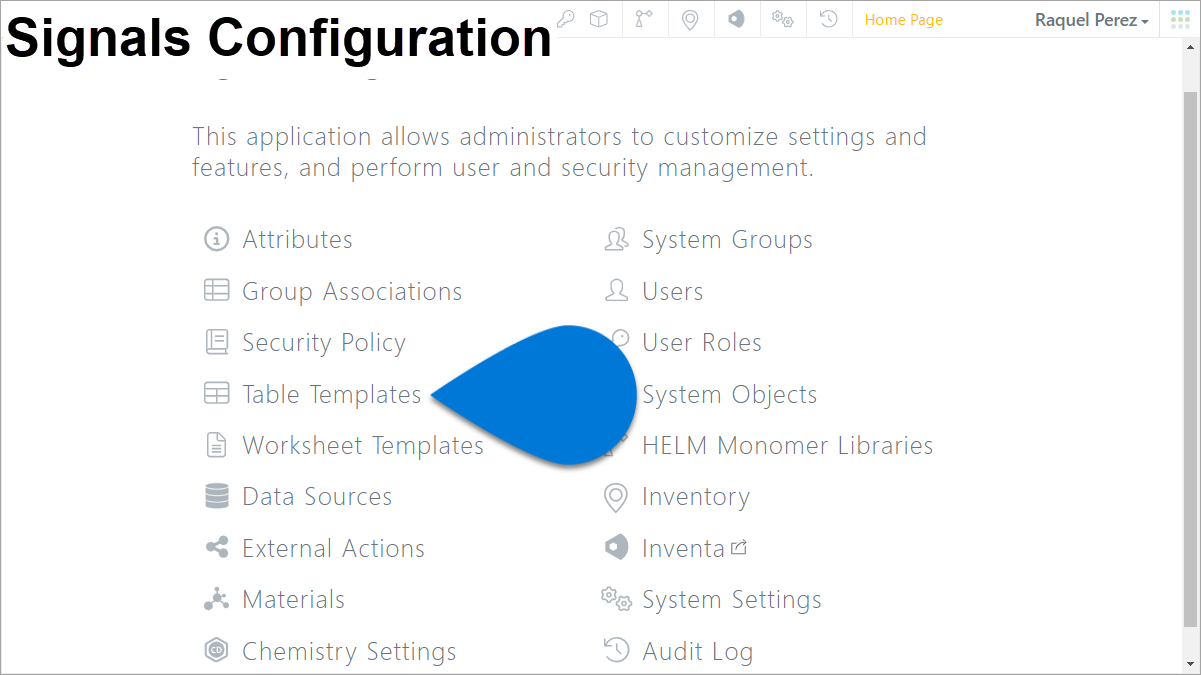 Signals Notebook: Share a Variations Table with other users from the Signals Configuration ...