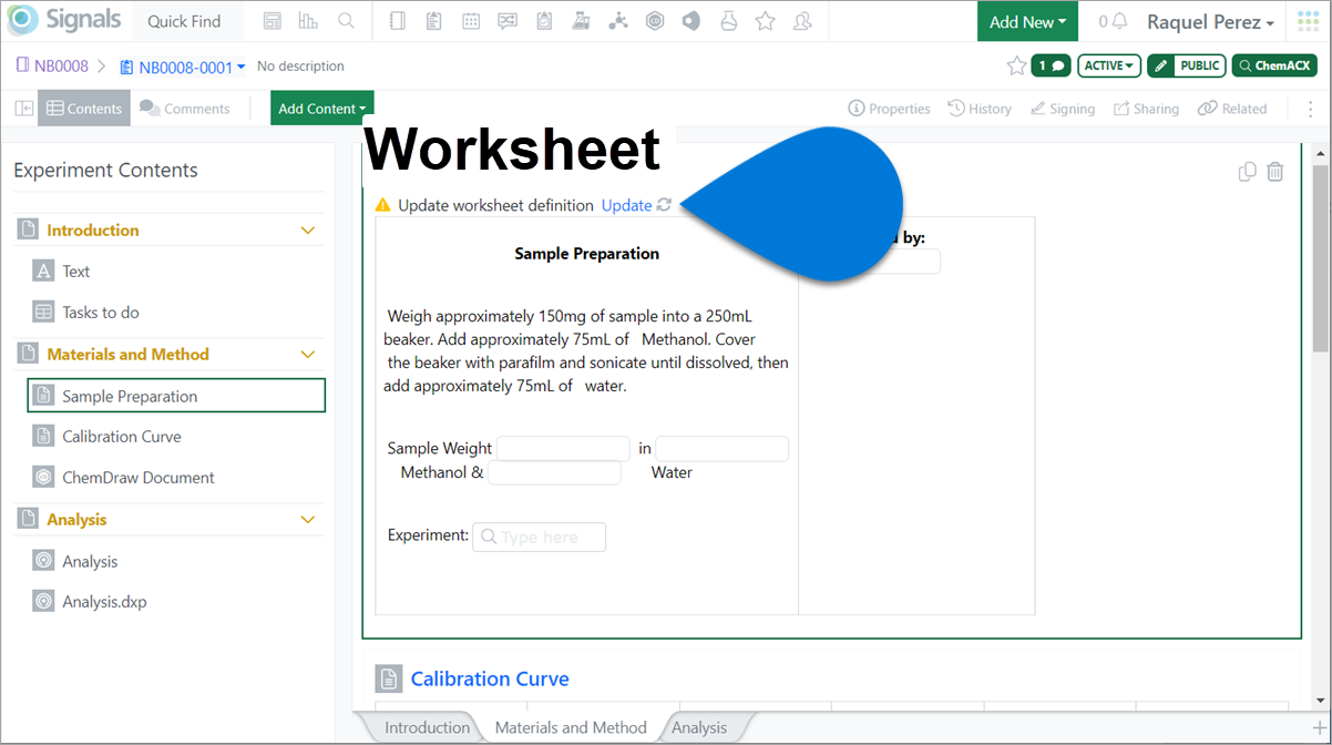 Signals Notebook: Update the definition of a Worksheet in Signals ...