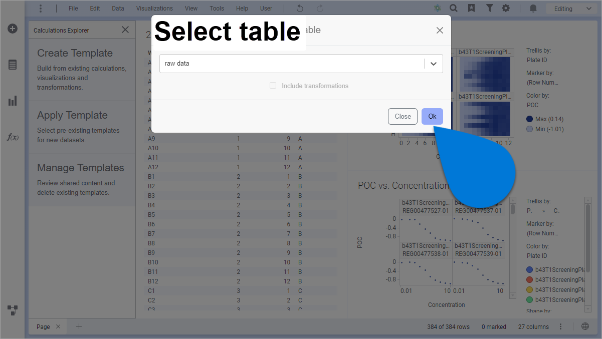 Create a new CE template from the Calculations Explorer panel – Revvity ...