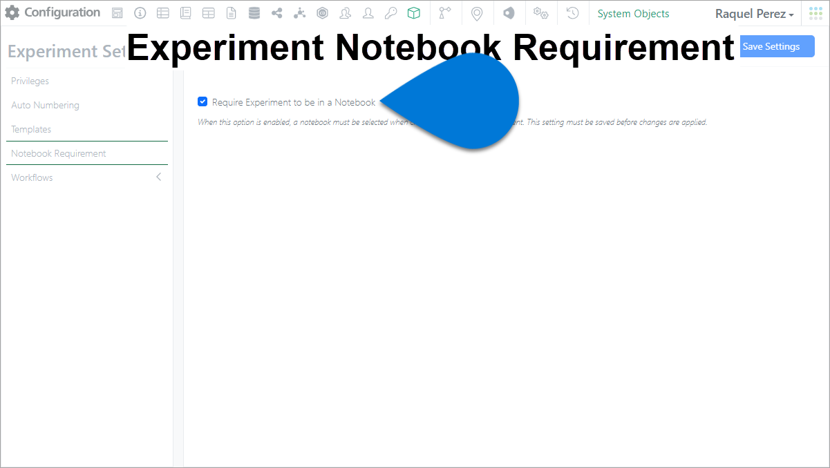Signals Notebook Enable Notebook Requirement For Experiments From The Signals Configuration