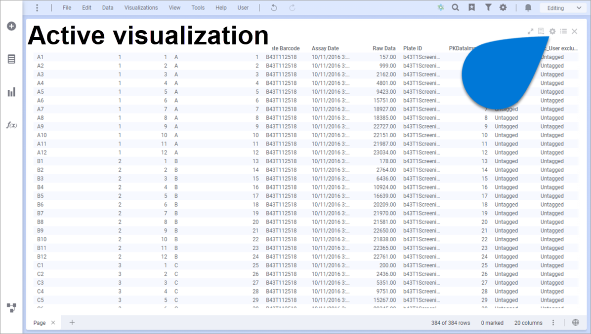 Modify The Appearance Of A Table Visualization In An Analysis From The Properties Window