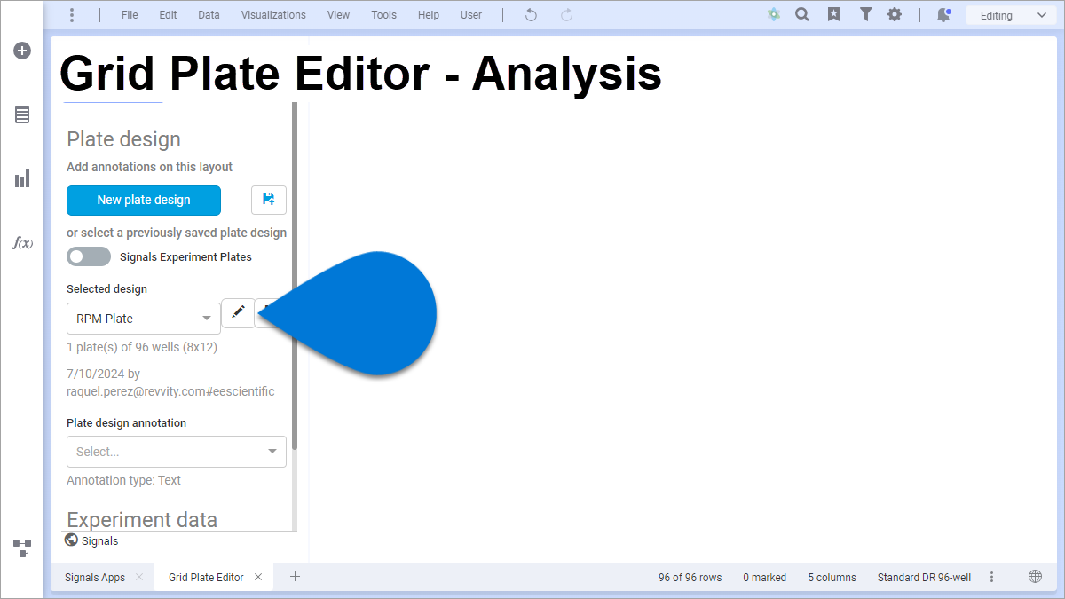 Add A Manual Annotations To A Plate Design From The Grid Plate Editor