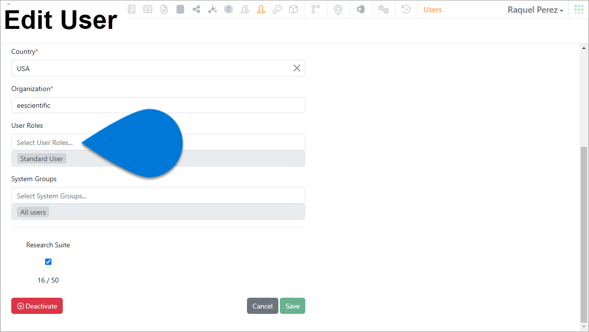 Signals Synergy: Assign user roles from the Synergy CRO Configuration – Revvity Signals