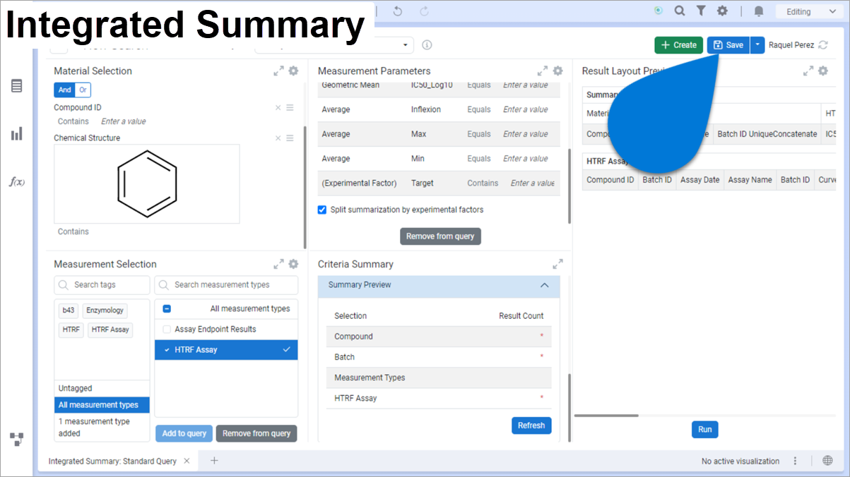 Save a new standard query as public from the Integrated Summary ...