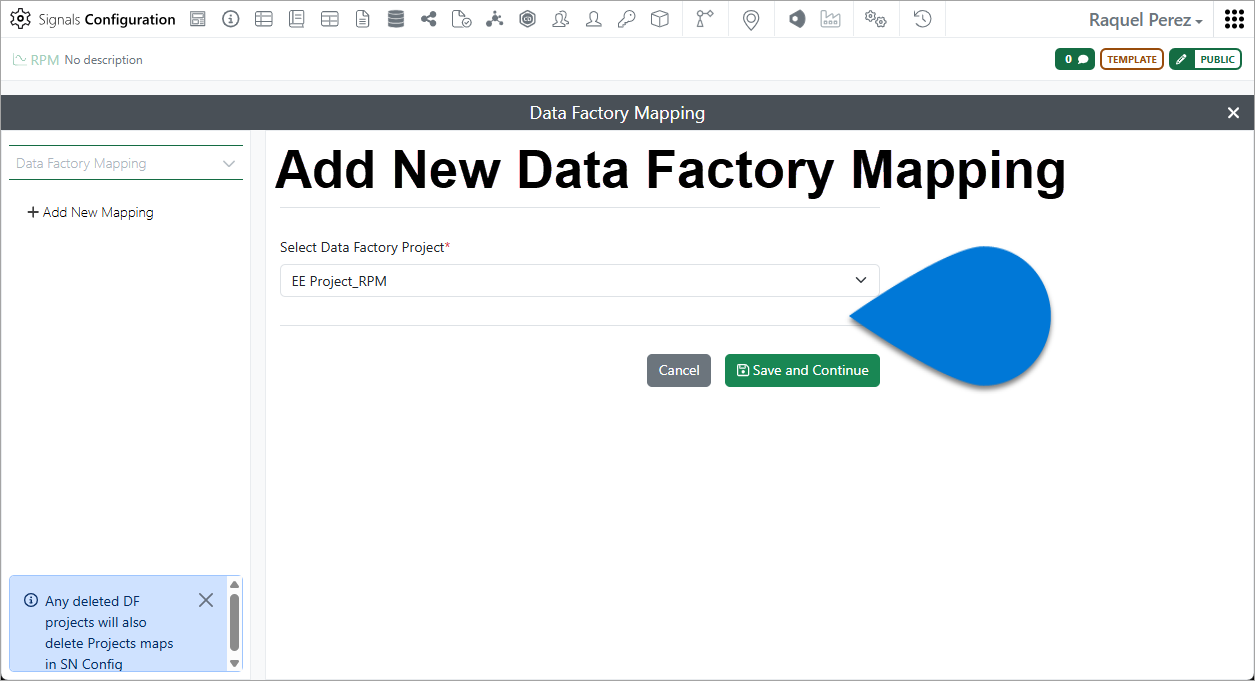 Add a new Data Factory Mapping to an In Vitro Analysis template from ...