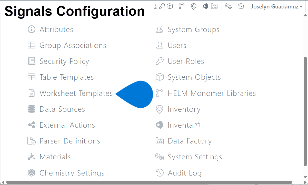 Share a Worksheet template with other users from the Signals ...