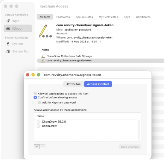 Signals ChemDraw: Under MacOS ChemDraw prompts for login information ...