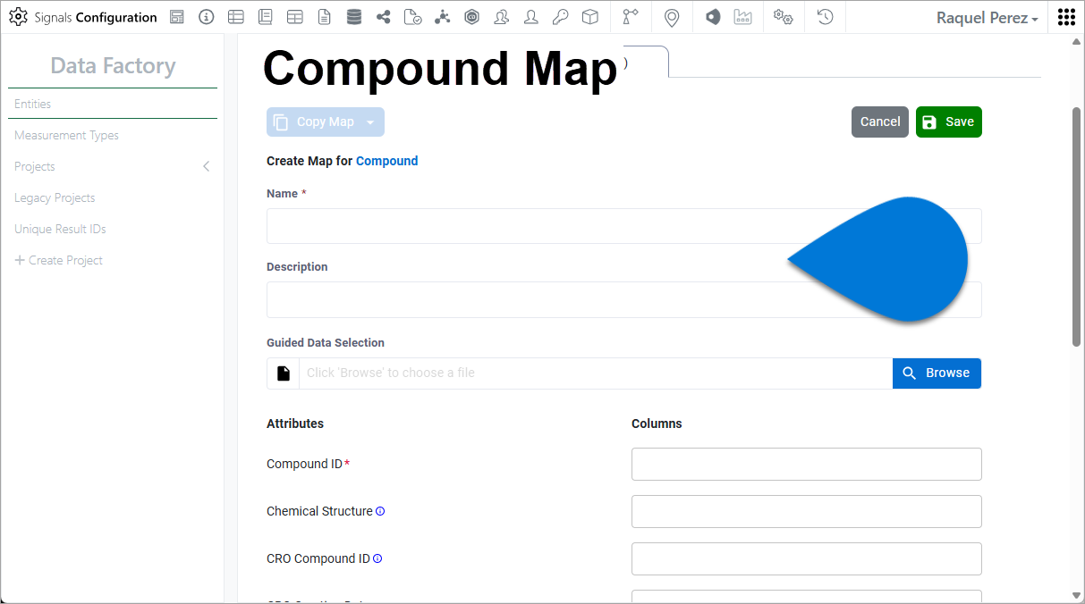Create a map for the Compound Entity in Data Factory – Revvity Signals ...