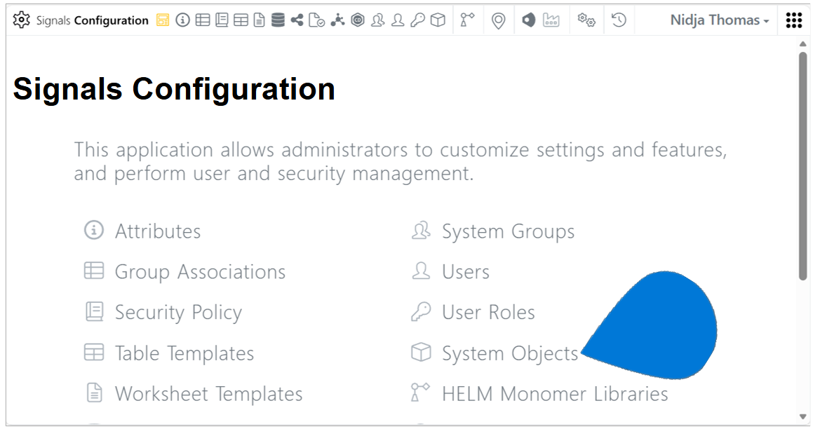 Add an information item(s) to a Samples template from the Signals ...
